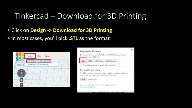 Modeling for 3D Printing with Tinkercad | PPTX
