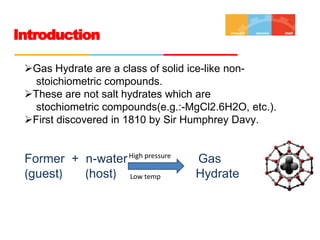 Modeling gas hydrate formation-dissociation kinetics | PPTX