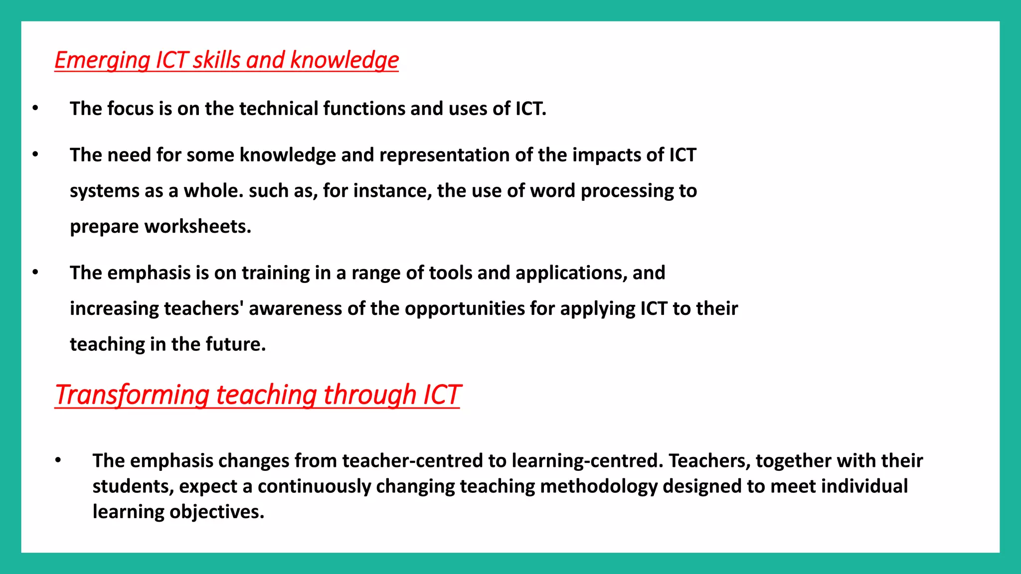 Modeling ICT development | PPTX