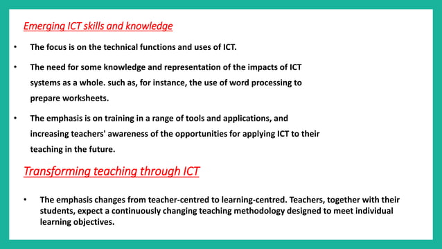 Modeling ICT development | PPTX