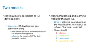 Modeling ICT development | PPTX