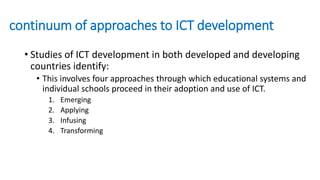 Modeling ICT development | PPTX