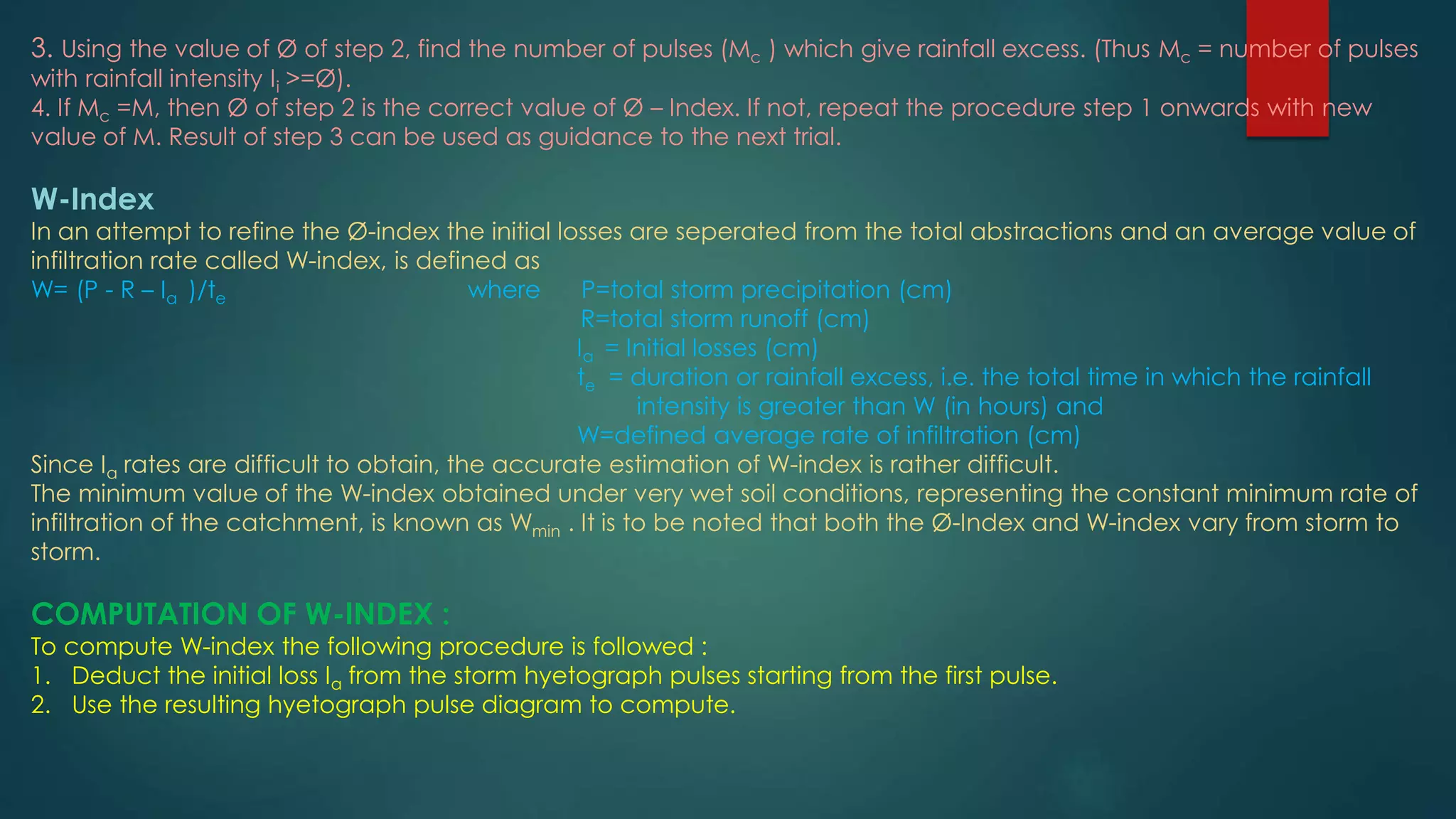 Modeling infiltration capacity in infiltration | PPTX