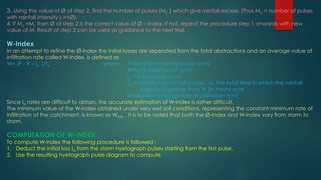 Modeling infiltration capacity in infiltration | PPTX | Physics | Science