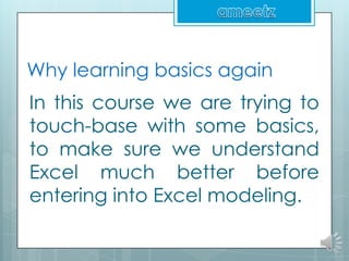 Modeling in microsoft excel | PPT