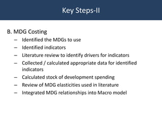 MDG-consistency in the Macroeconomic Models | PPTX