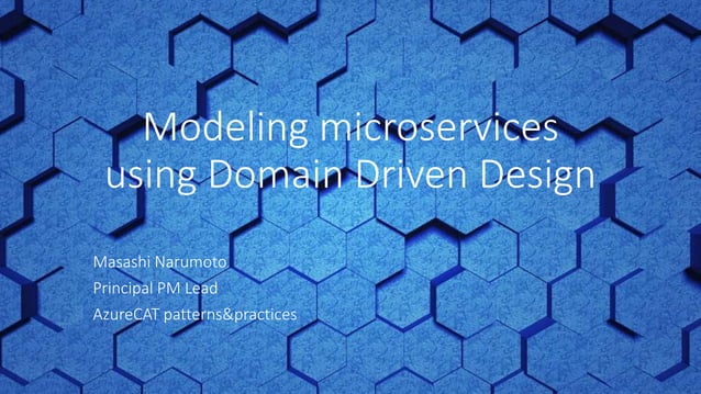 Modeling microservices using DDD | PPT