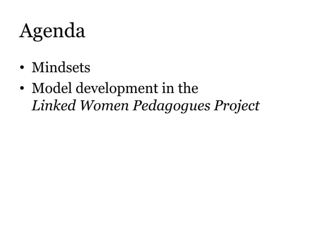 Data-modeling Mindsets and the Digital Humanities | PPT