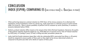 Modeling of cardiac contractility-systolic index (ESPVR); comparison of ...