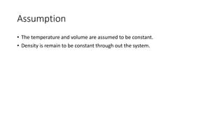 Modeling of constant holdup cstr | PPTX