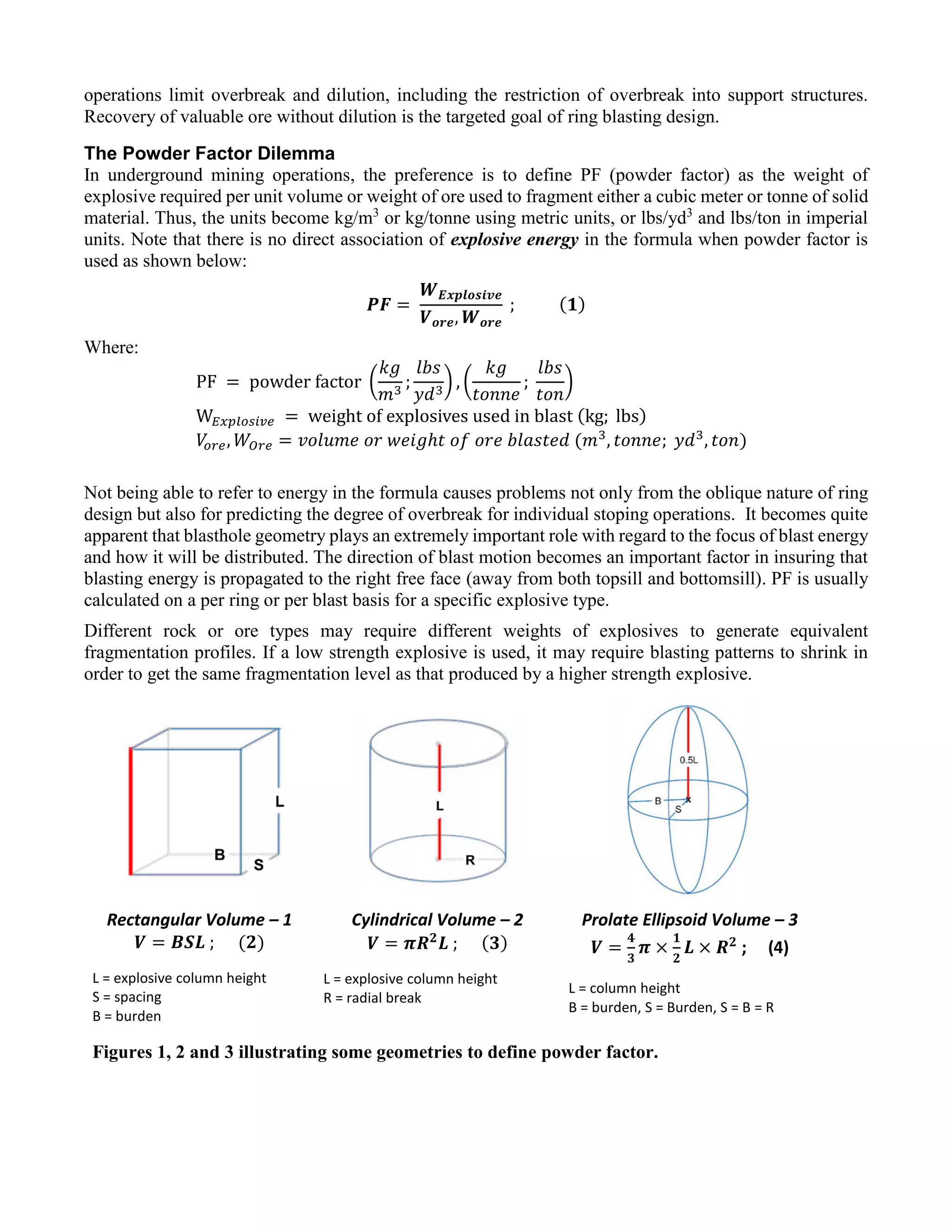 Modeling Of Dynamic Break In Underground Ring Blasting Pdf