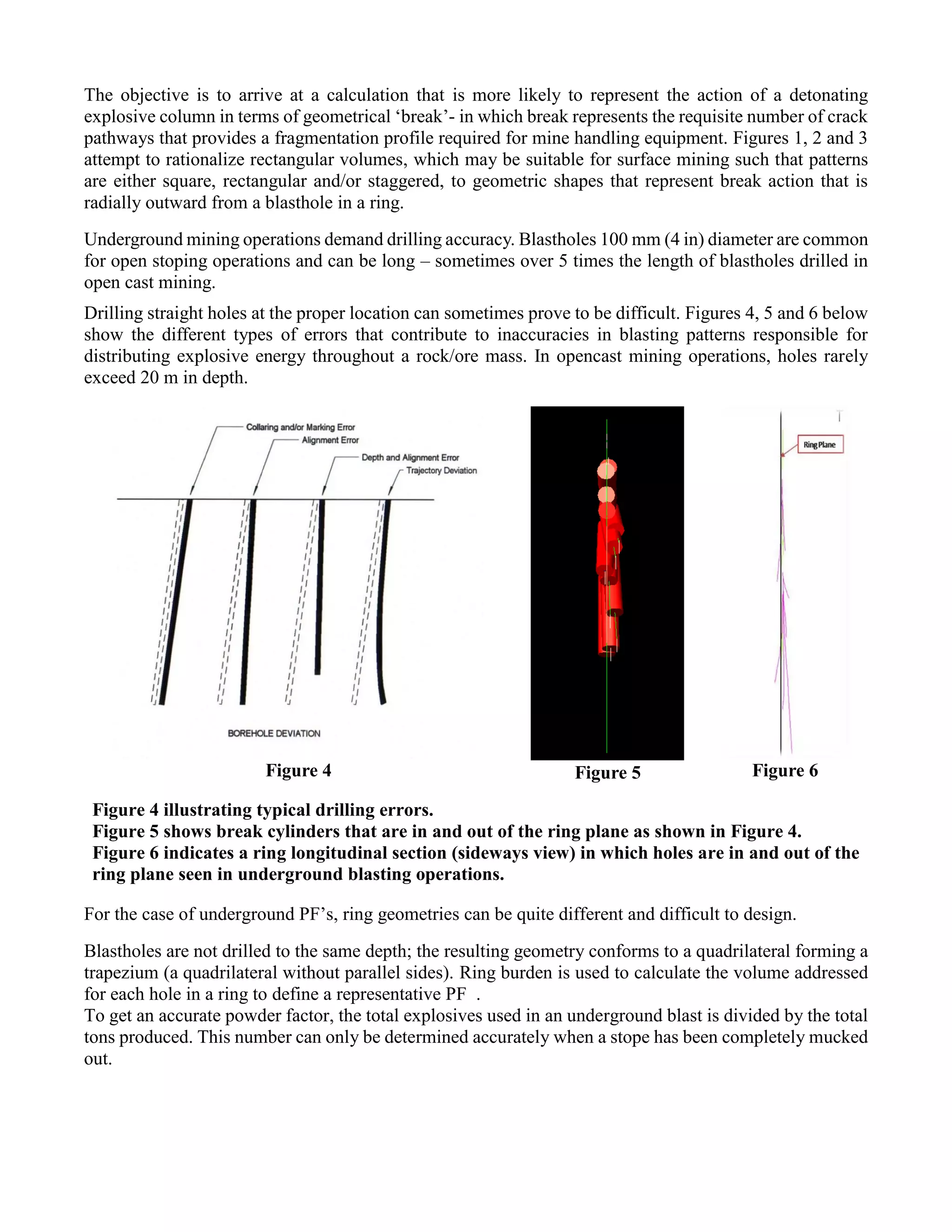 Modeling of dynamic break in underground ring blasting | PDF