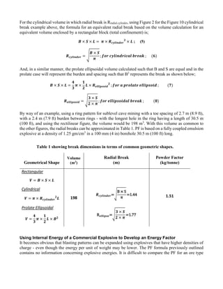 Modeling of dynamic break in underground ring blasting | PDF