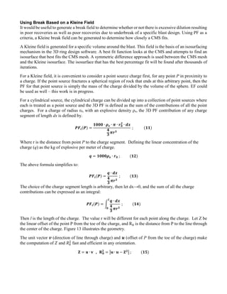 Modeling of dynamic break in underground ring blasting | PDF