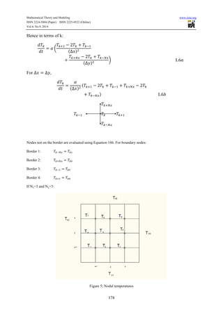 Modeling of heat transfer in 2 d slab | PDF