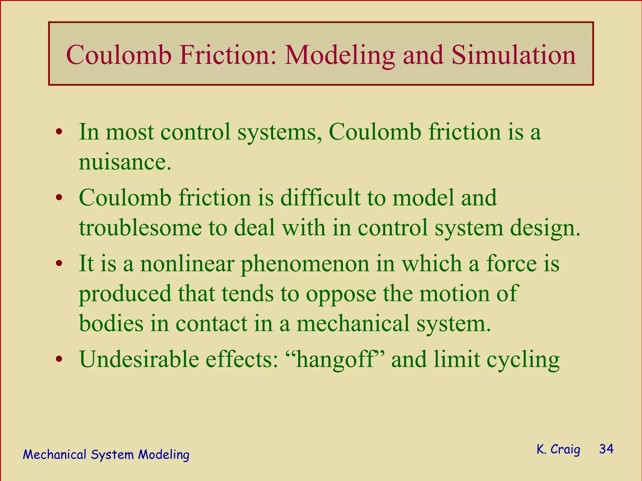 Modeling of mechanical_systems | PDF