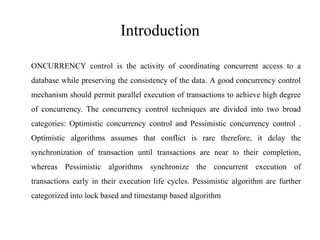 Modeling of multiversion concurrency control | PPT