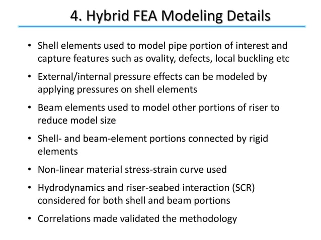 Modeling of risers using hybrid fea | PPTX