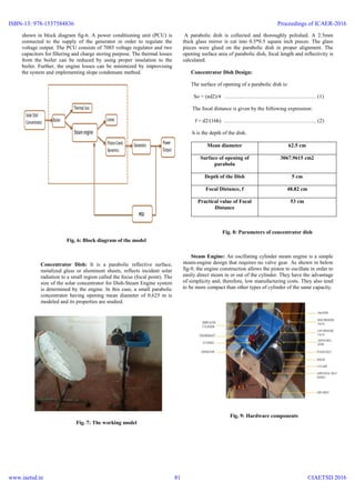 iaetsd Modeling of solar steam engine system using parabolic | PDF | Power and Energy Industry ...