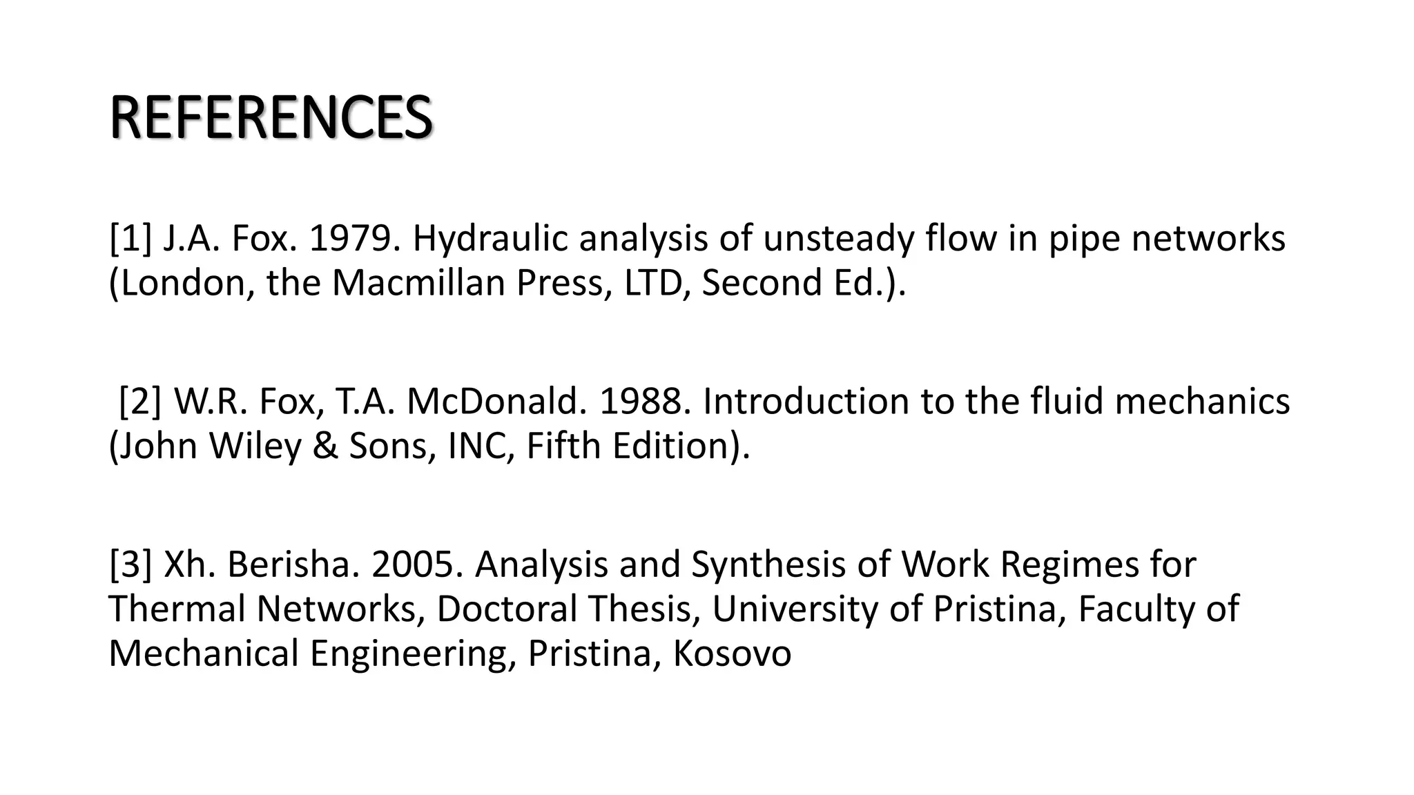 MODELING OF TRANSIENT FLUID FLOW IN THE SIMPLE [Autosaved].pptx