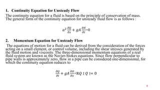 Modeling of transient fluid flow in the simple pipeline system | PDF | Physics | Science