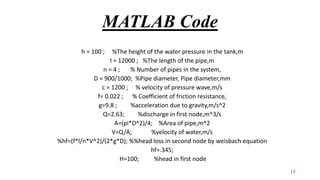 Modeling of transient fluid flow in the simple pipeline system | PDF ...
