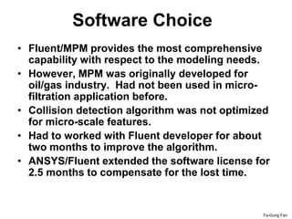 Modeling particle capturing and filtration | PPT