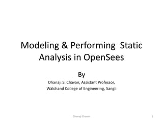 Modeling & Performing Static analysis.pptx