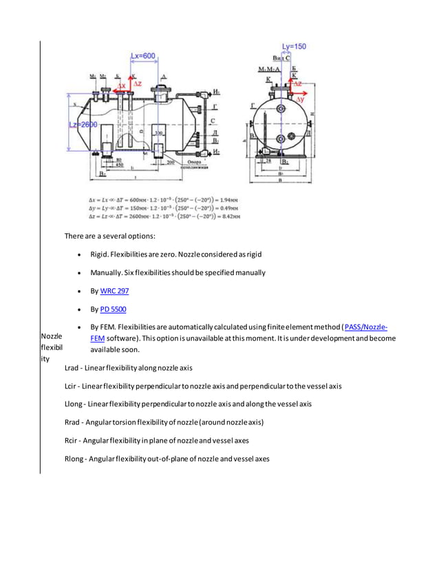 Modeling piping connection to pressure vessels | DOCX | Physics | Science