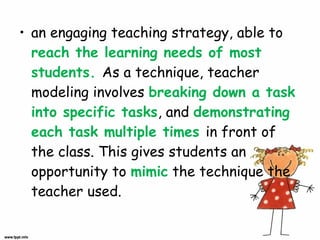 Modeling- behavior modification technique | PPT