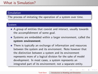 Introduction to Modeling and Simulation | PPT | Free Download