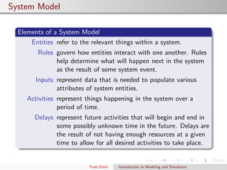 Introduction to Modeling and Simulation | PPT | Free Download