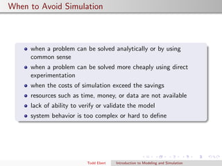 Introduction to Modeling and Simulation | PPT | Free Download