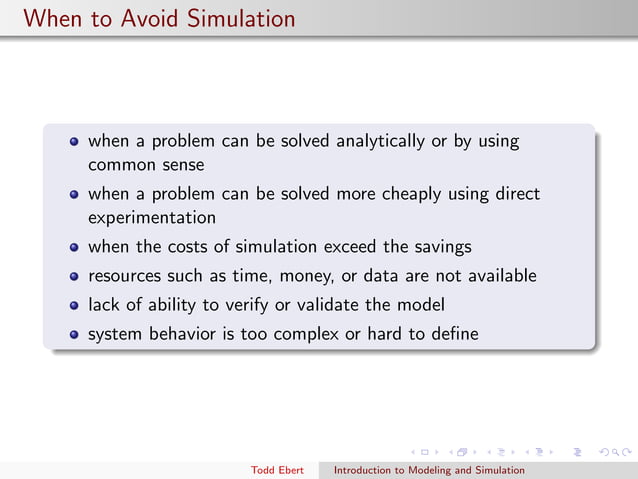 Introduction to Modeling and Simulation | PPT | Free Download