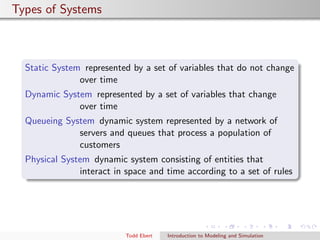 Introduction to Modeling and Simulation | PPT | Free Download