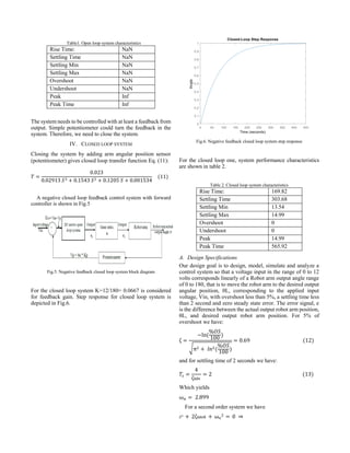 Modeling, simulation and control of a robotic arm | PDF