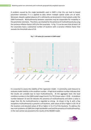Modeling spatial non-stationarity with multiscale geographically weighted regression | PDF