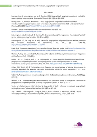 Modeling spatial non-stationarity with multiscale geographically weighted regression | PDF