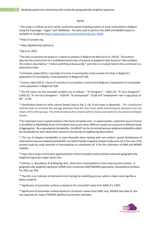 Modeling spatial non-stationarity with multiscale geographically weighted regression | PDF