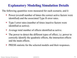 Modeling strategies for definitive screening designs using jmp and r | PPTX
