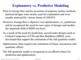 Modeling strategies for definitive screening designs using jmp and r | PPTX