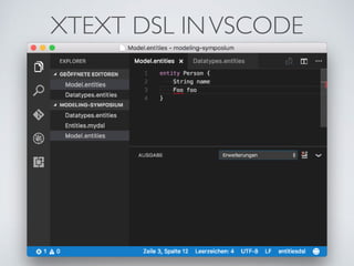 Generating Visual Studio Code Extensions for Xtext DSLs | PDF