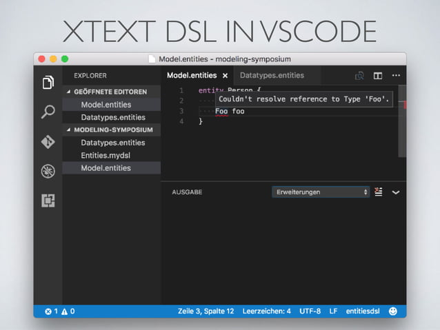 Generating Visual Studio Code Extensions for Xtext DSLs | PDF