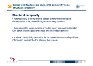 Modeling the Complexity of Critical Infrastructures | PPT