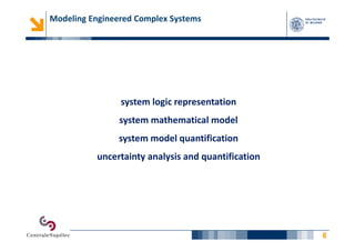 Modeling the Complexity of Critical Infrastructures | PPT