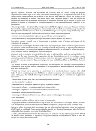 Modeling the development of org man system (1) | PDF