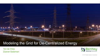 Modeling the grid for de centralized energy | PDF