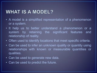 Modeling using gis | PPTX