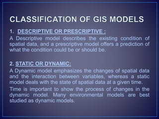 Modeling using gis | PPTX