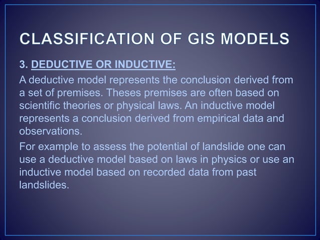 Modeling using gis | PPTX
